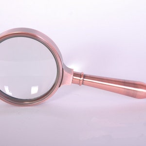 Vintage Brass Handmade Magnifying Glass / Gold Magnifying Glass /brass ...