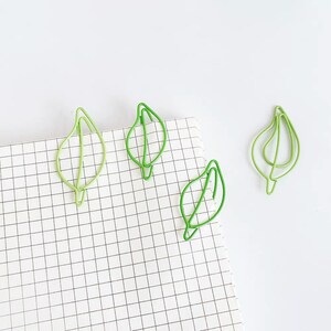 DIY Leave Paper Clips /leaf Metal Clips/plant Paper Clips /office ...