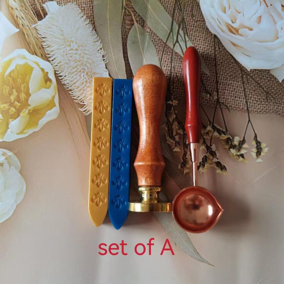 3D Corn Poppy Wax Seal Stamp, Vase Flower Bouquet Sealing Kit - Etsy
