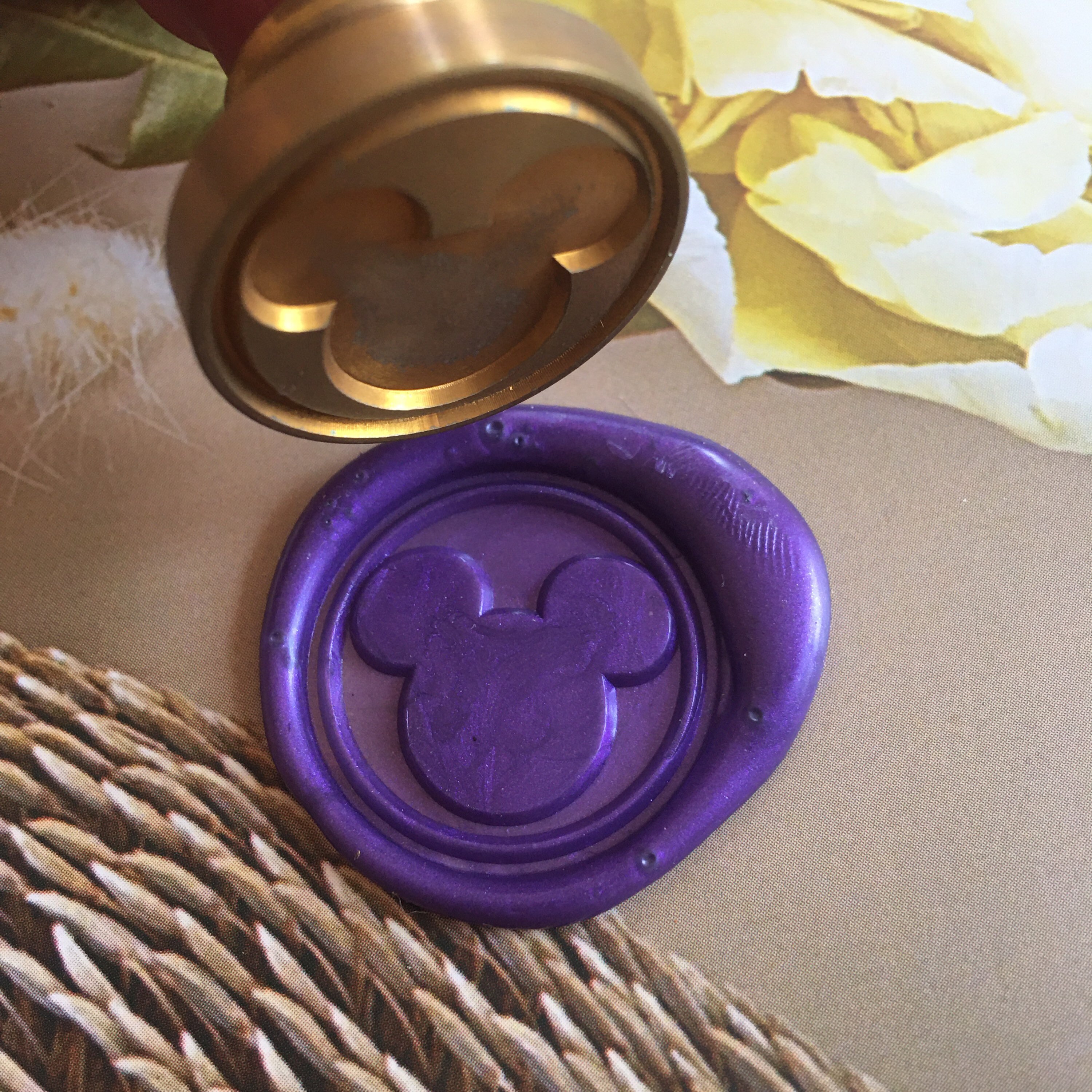 Mouse head wax seal stamp/Mouse wax sealing kit/Sealing wax | Etsy