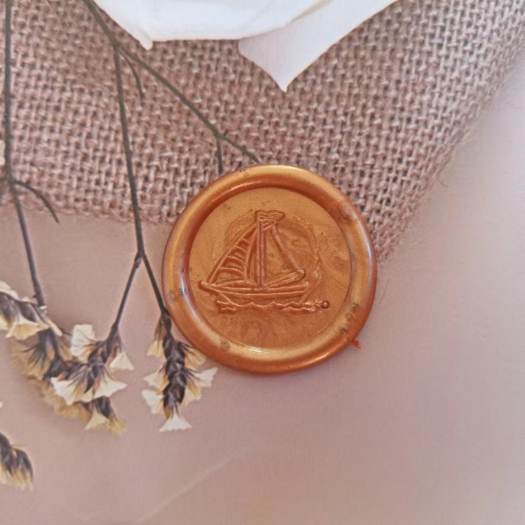Sailing Wax Seal Stamp: Ship Boat Sealing Kit - Etsy
