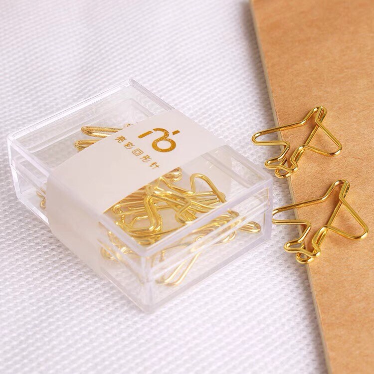 Gold Airplane Paper Clips Rose Gold Aircraft Shape Metal - Etsy