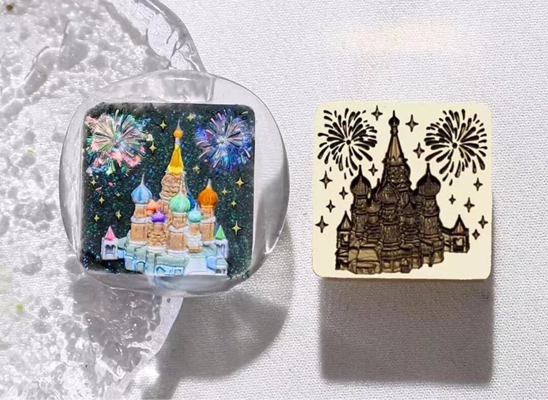 3D Laser Castle Wax Seal Stamp/building Tower Wax Sealing Kit/castle ...