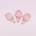 Rose Gold Ice Cream Paper Clips, Metal Stationery - Etsy