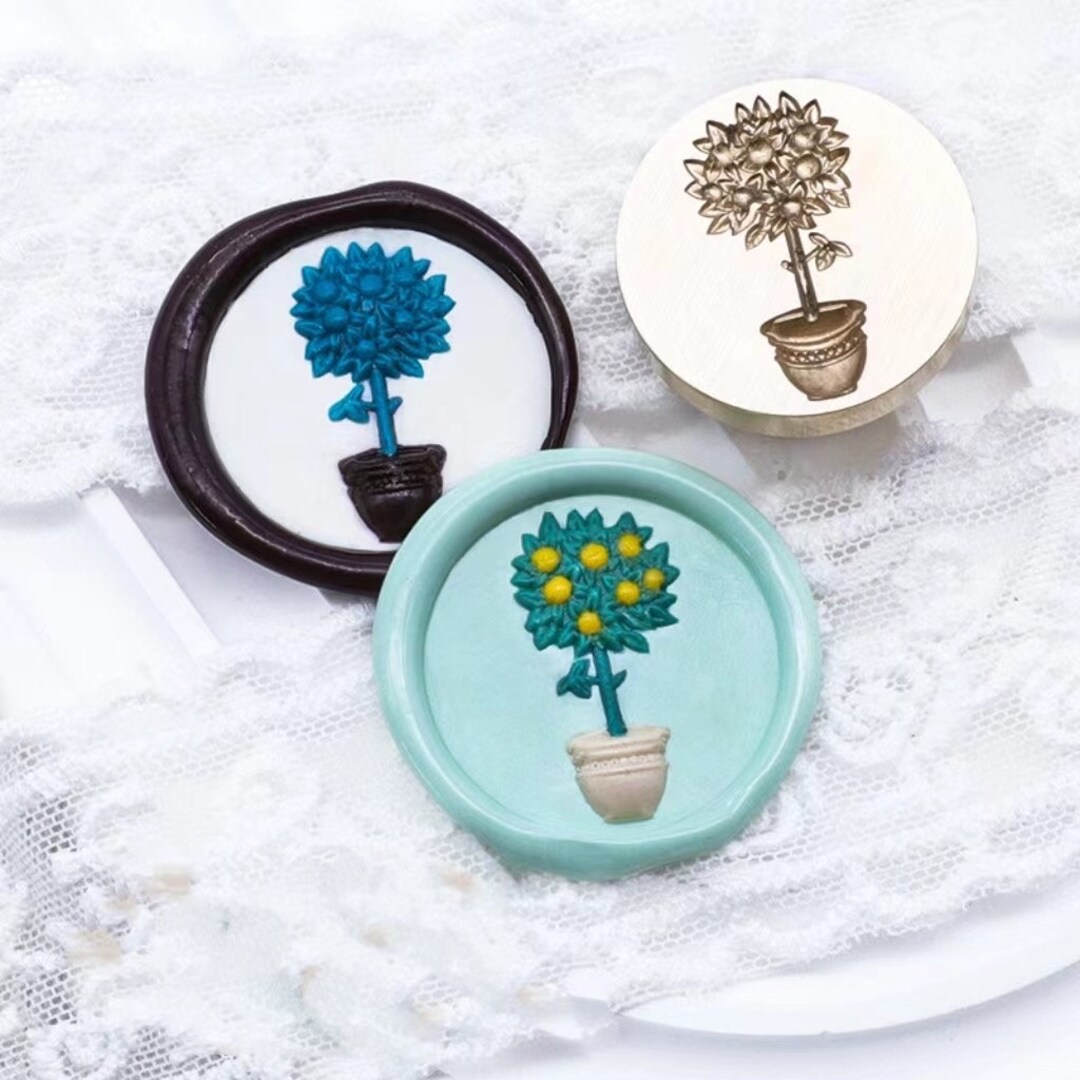 3D Lucky Tree Wax Seal Stamp/pachira Wax Sealing Kit /birthday Gift Wax ...