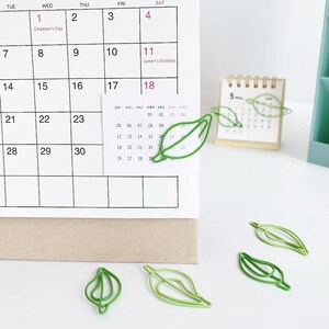 DIY Leave Paper Clips /leaf Metal Clips/plant Paper Clips /office ...