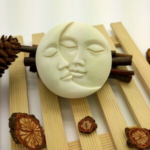 Sun and Moon Face Silicone Mould /moon and Face Mould/moon - Etsy