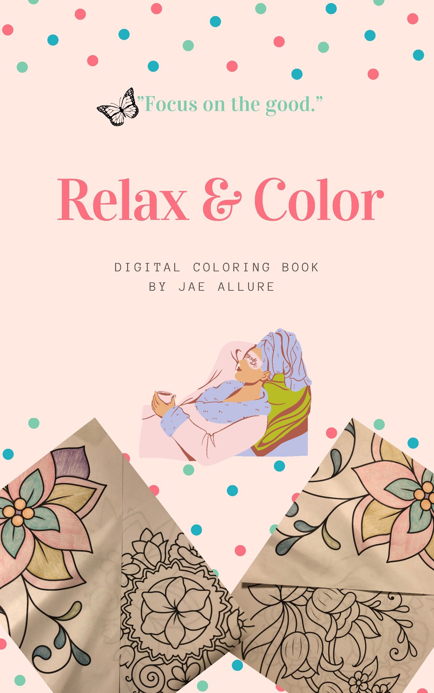 Digital Coloring Book Pages | 25 Designs | Adult Coloring Book | Relax ...
