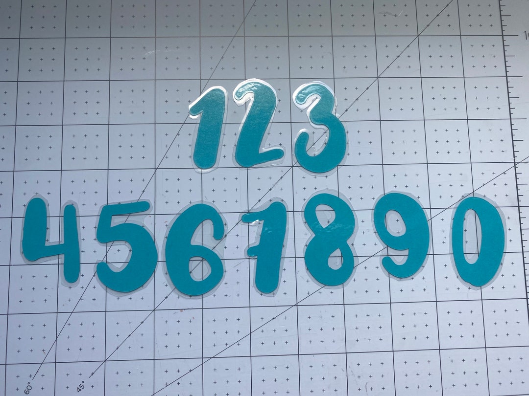 Laminated Numbers -- Numbers 0-9 -- Wall and Board Numbers - Etsy