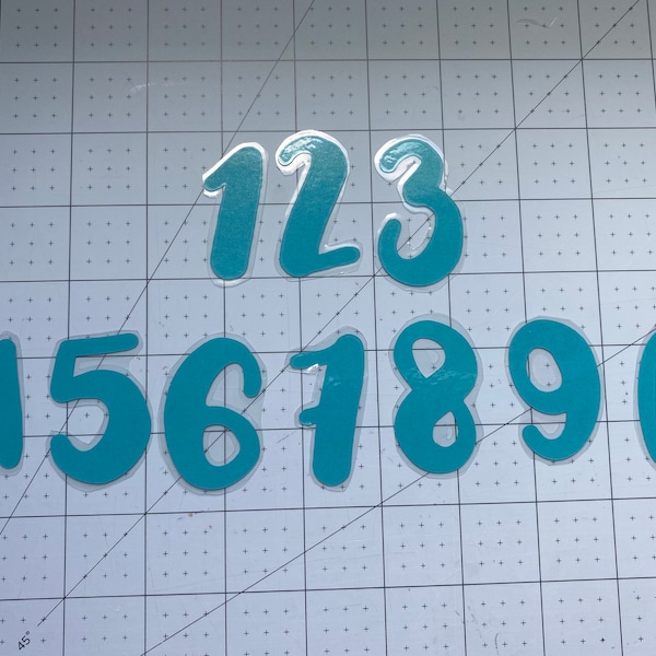 Laminated Numbers - Etsy