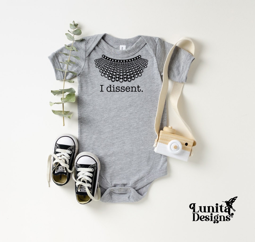 I Dissent Baby Body/Bodysuit Bio Baby Kleidung RBG Dissent Halskette ...
