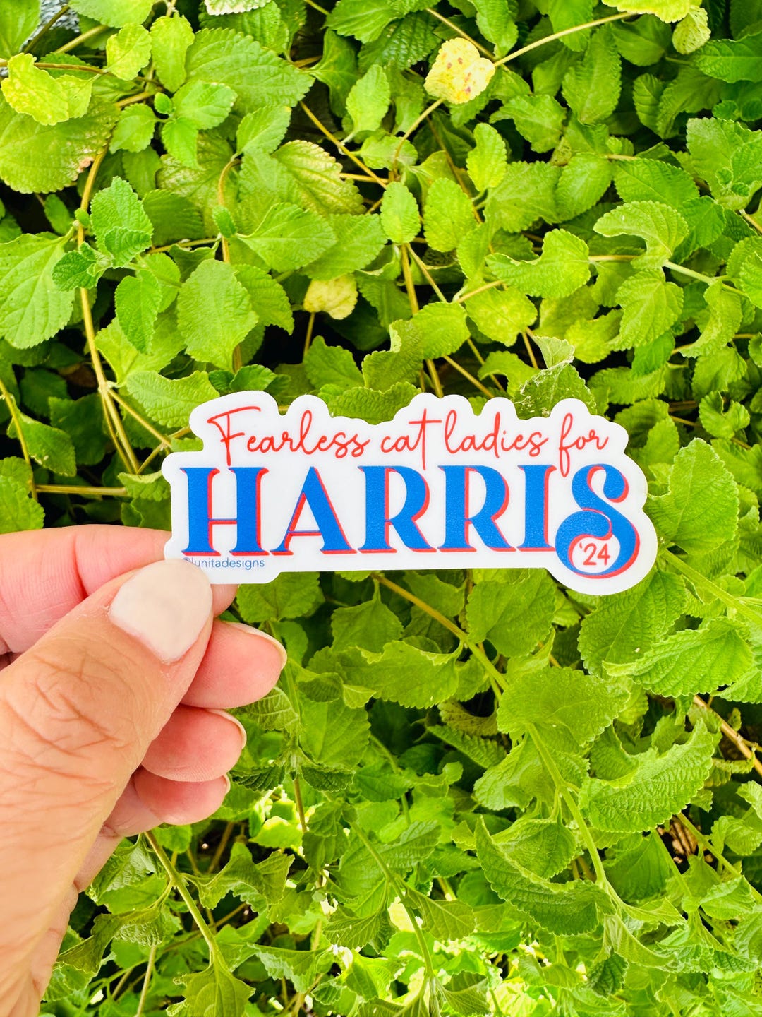 Fearless Cat Ladies for Harris Sticker Kamala Harris, Harris-walz 2024 ...