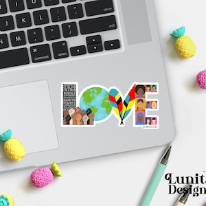 LOVE Sticker: Social Justice, Environmental Rights, Weatherproof Vinyl ...