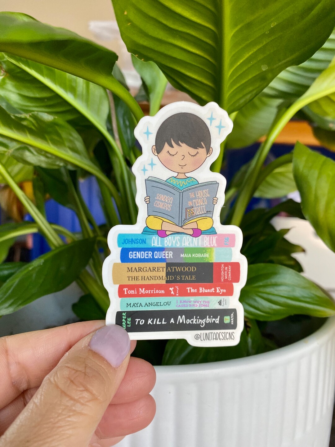 Banned Books JESS Sticker | Progress Sticker, Book Lovers Sticker, Love ...