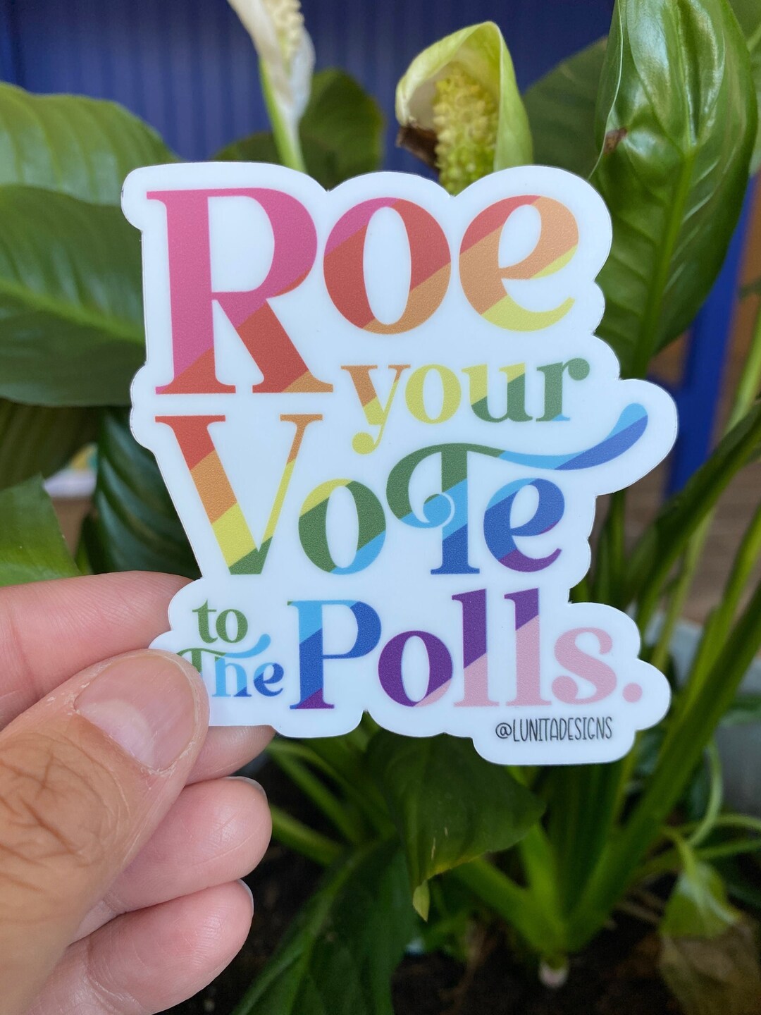 ROE YOUR VOTE Sticker Reproductive Rights Sticker, Political Sticker ...