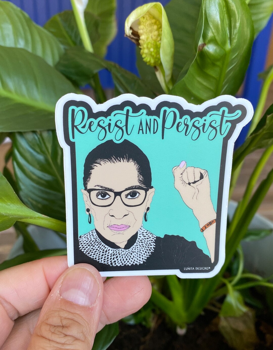 Resist and Persist RBG Sticker | RBG Sticker, Feminist, Equality ...