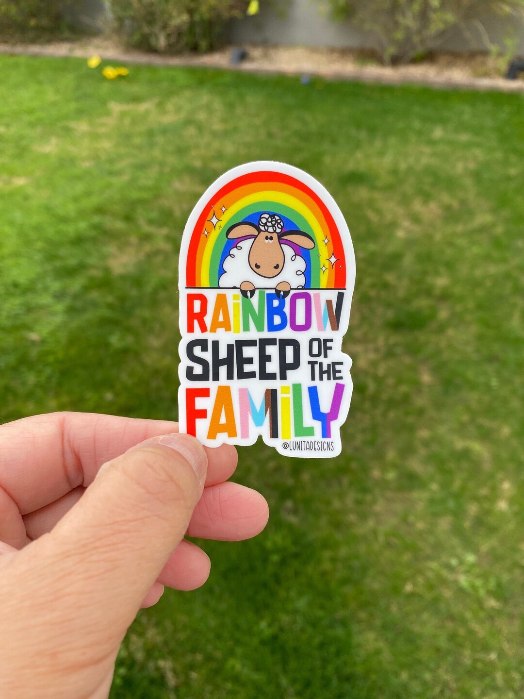 Rainbow Gay Sheep Sticker | Gay Pride Sticker, Pride Sticker, LGBTQ ...