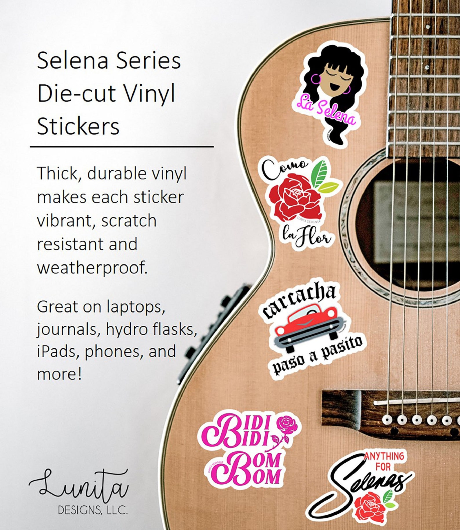 Selena Forever Vinyl Weatherproof Sticker Como La Flor - Etsy