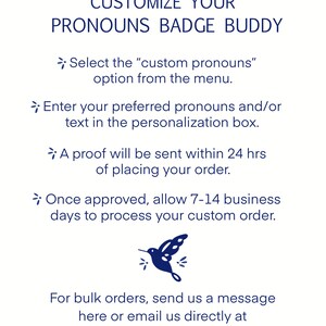 Pride Pronouns Badge Buddy: LGBTQ+ Diversity Badge Flair - Etsy