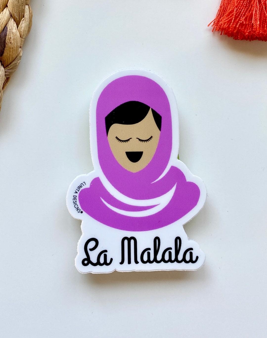 La Amiga Malala Sticker Malala Vinyl Sticker, Tiny Feminist Sticker ...