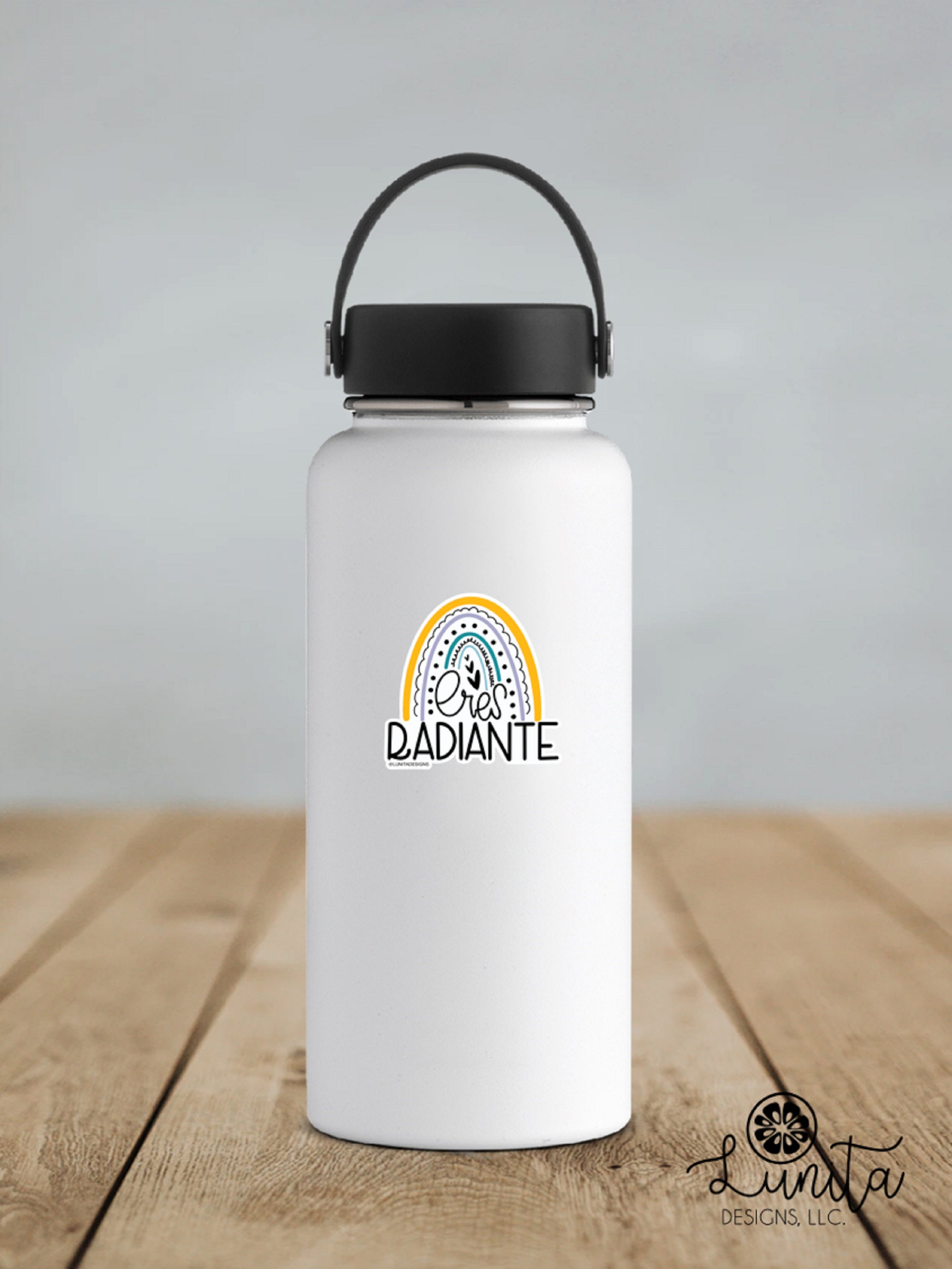 Eres Radiante Vinyl Sticker: Spanish Rainbow Sticker - Etsy