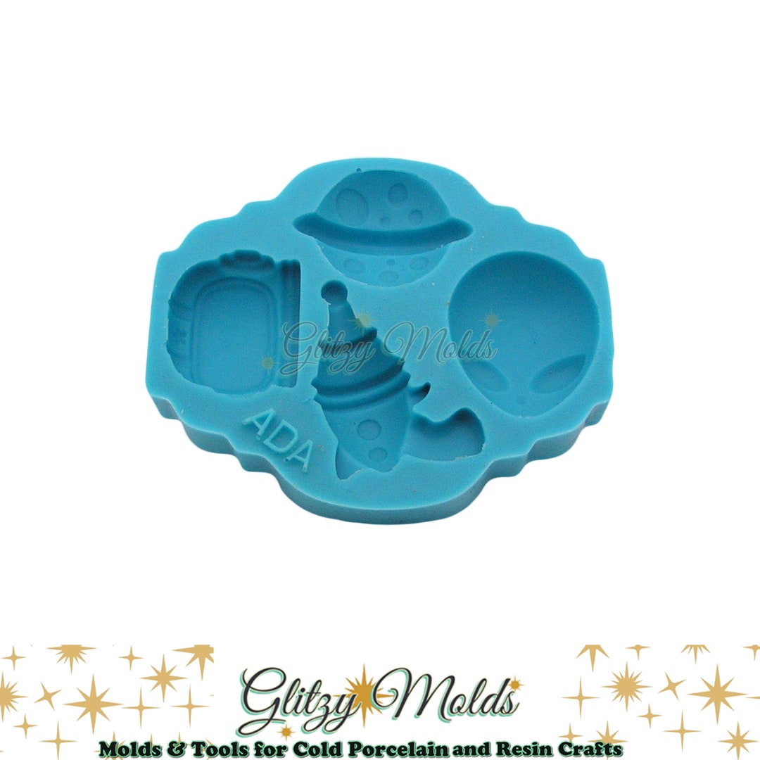 Outer Space Silicone Mold, Resin Clay Craft, Rocket, Alien, Planet - Etsy