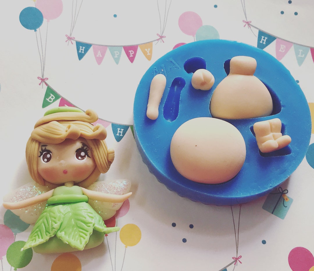 Princess Doll Silicone Mold, Clay and Cold Porcelain, 6-cavity - Etsy