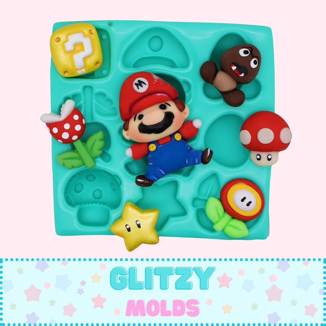 Mario Complements, Silicone Mold, Molde De Silicon, Complementos De ...
