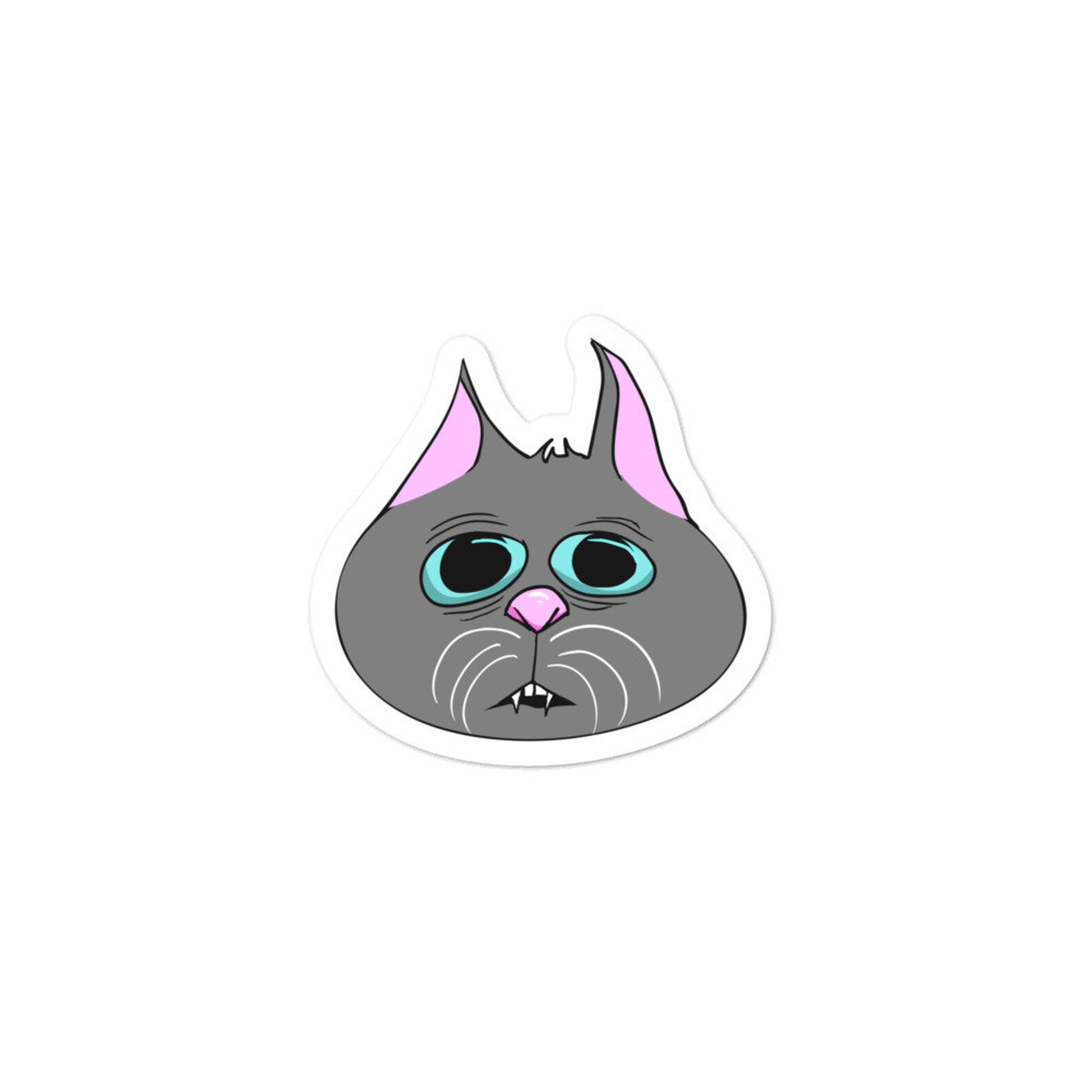 Gray Cat Magnet Waterproof Magnet Die Cut Magnet Fridge - Etsy 日本
