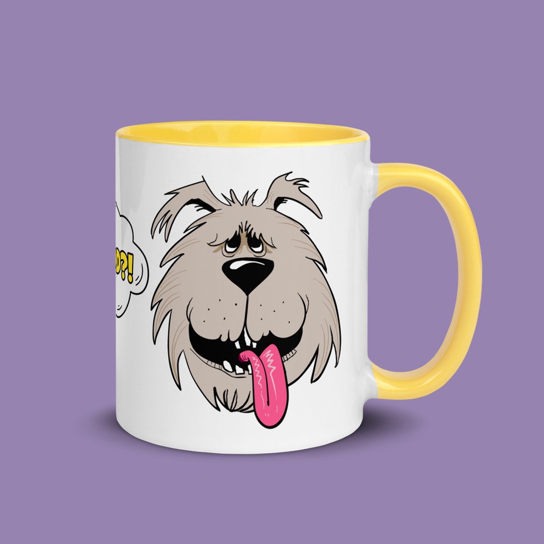 Funny Cartoon Shaggy Dog Mug | Novelty Dog Lover Gift - Etsy