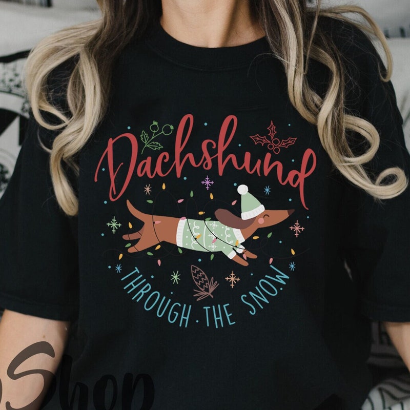 Dachshund Through the Snow - Etsy