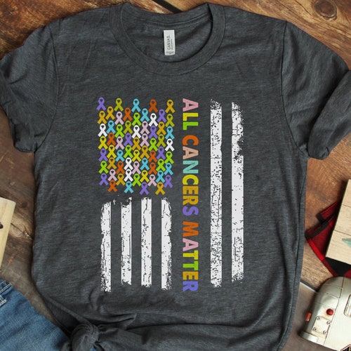 Cancer Awareness T-shirt Fight Cancer in All Colors Shirt - Etsy