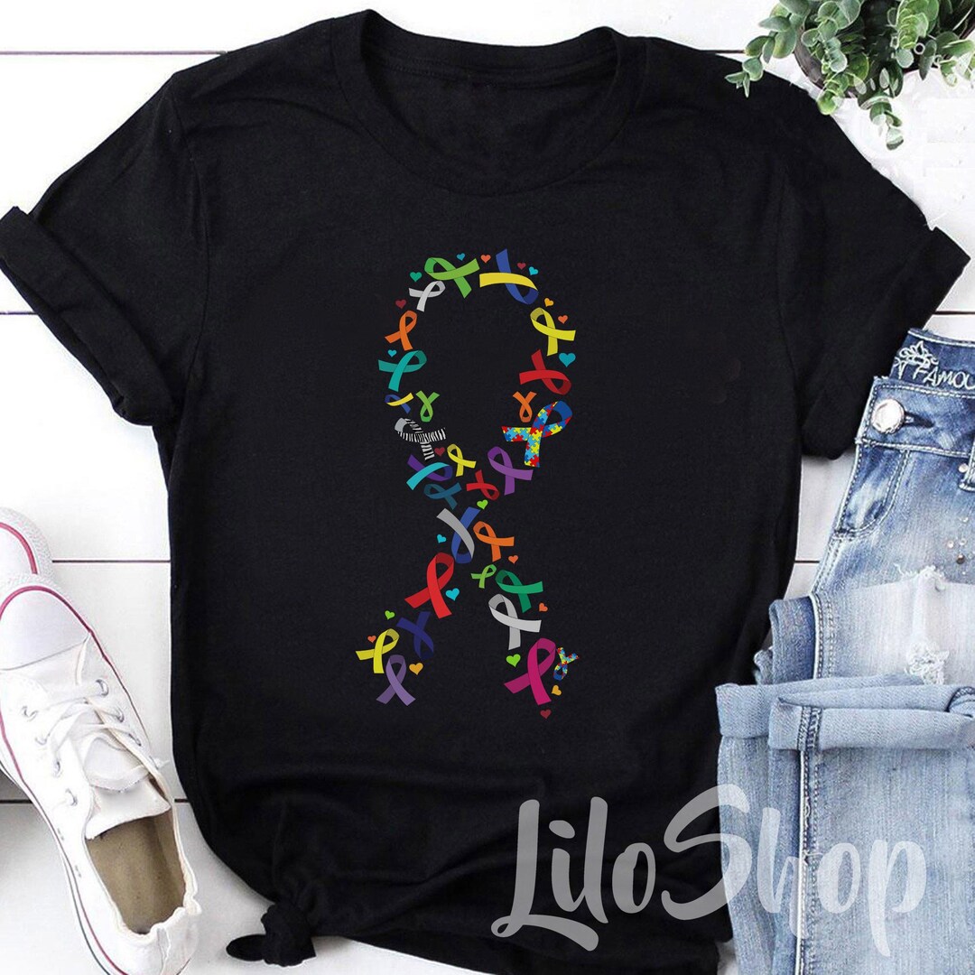 All Cancer Matter Shirt, All Ribbon Cancer Shirt, Cancer Awareness Tee ...