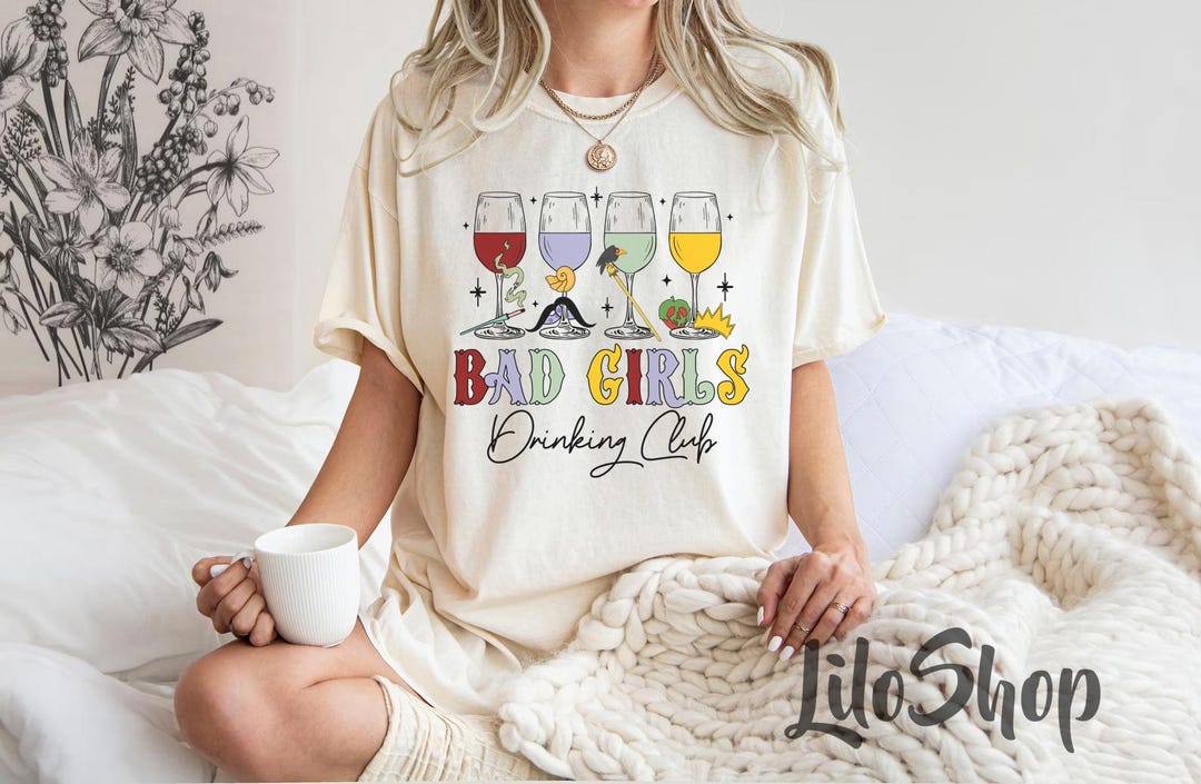 Bad Girls Drinking Club Shirts, Villain Drinking Shirt, Epcot Center ...