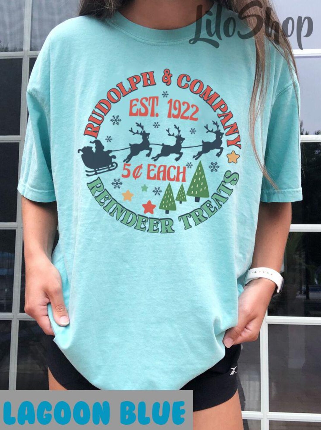 Rudolph Reindeer Treats Christmas Shirt, Reindeer Shirt, Rudolph ...