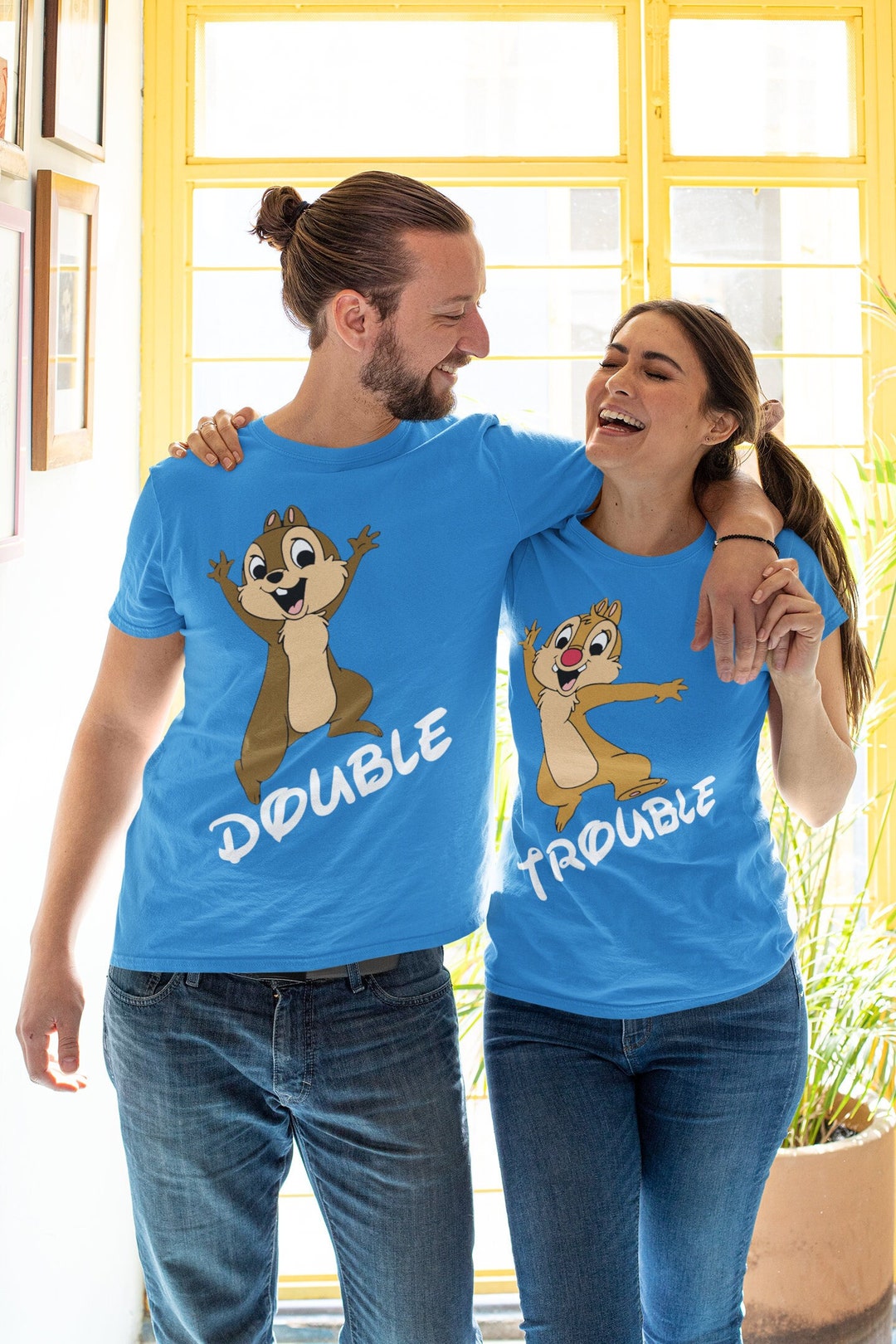 Double Trouble Chip and Dale Shirts Chipndale Tees Disney - Etsy