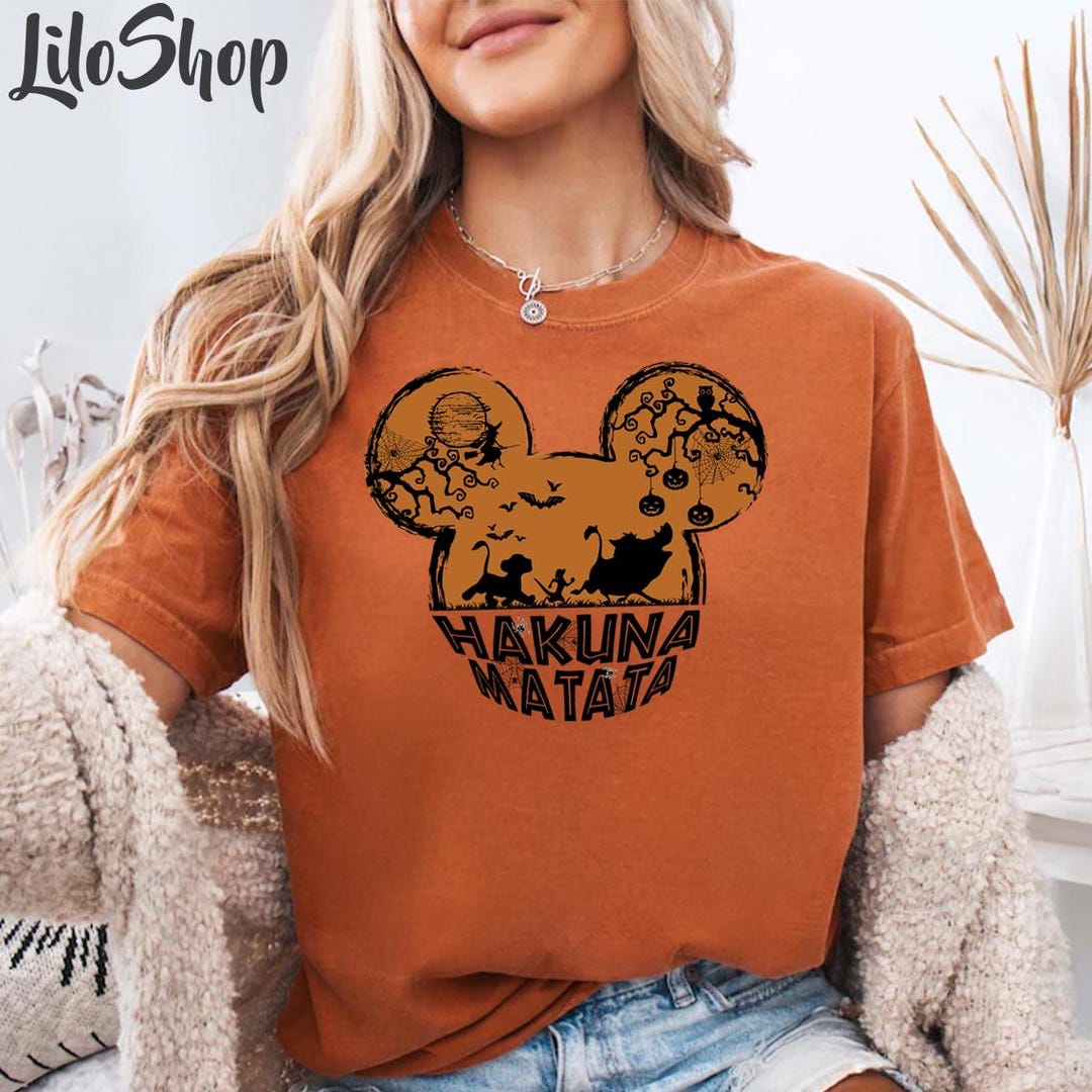 Lion King Halloween Shirt, Hakuna Matata Pumpkin Shirt, Timon Simon ...