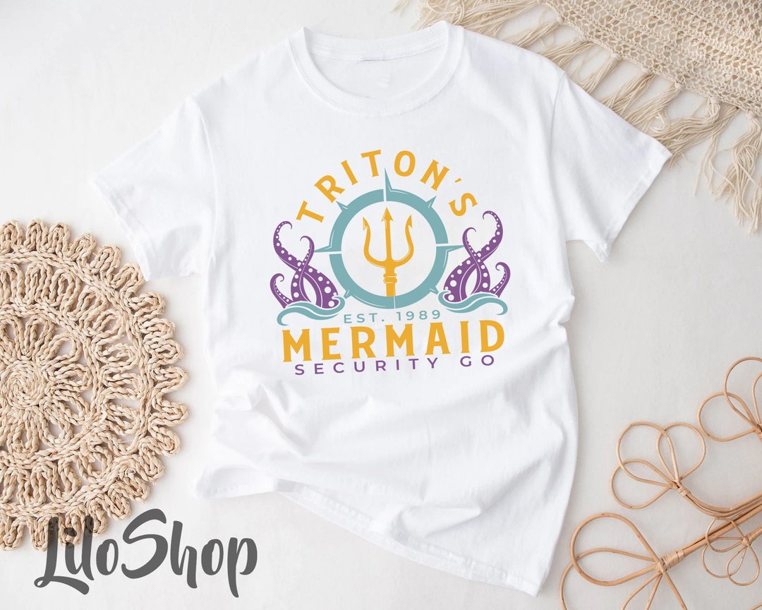 King Triton Shirt, Men's Ariel Shirt, Mermaid Security Shirt, Triton's ...