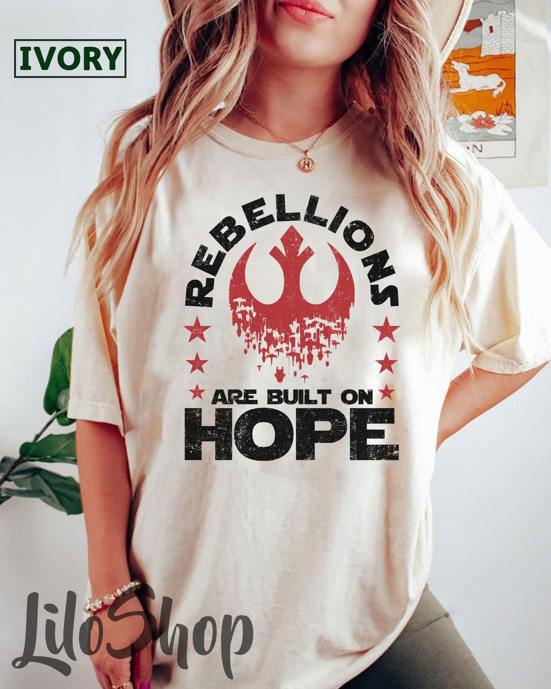 Rebellions Are Built on Hope Shirt, Star Wars Rebel Shirt, Star Wars ...