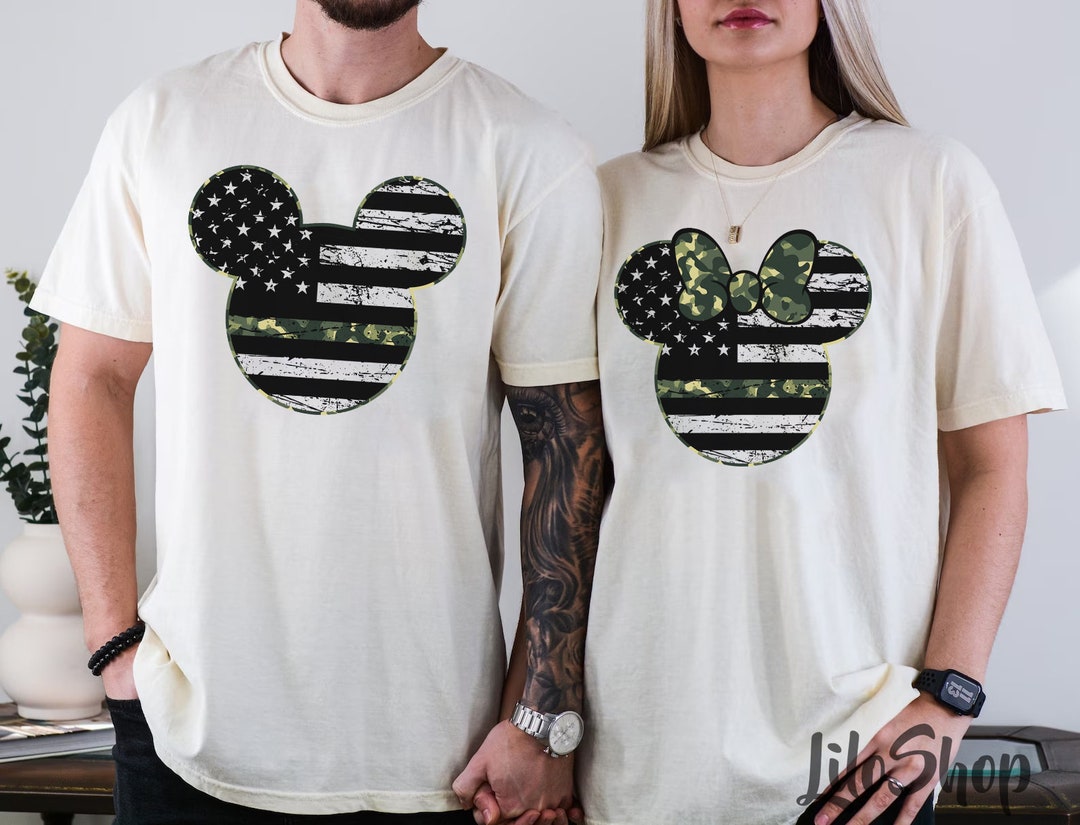 Army Mickey Shirt, Military Matching Shirts, Armed Forces Stars and ...