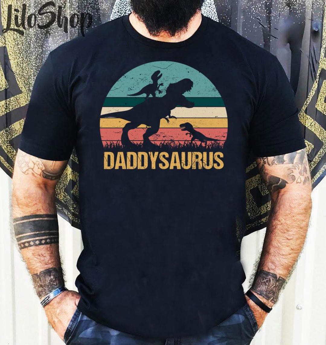 Daddysaurus Shirt, Daddy Dinosaur Shirt, Gift for Dad, T-rex Dad Shirt ...