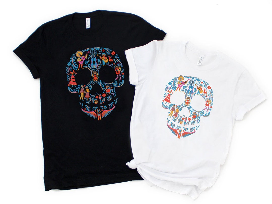 Coco Skull T-shirt, Sugar Skull Shirt, Un Poco Loco Tee Shirt, Coco ...