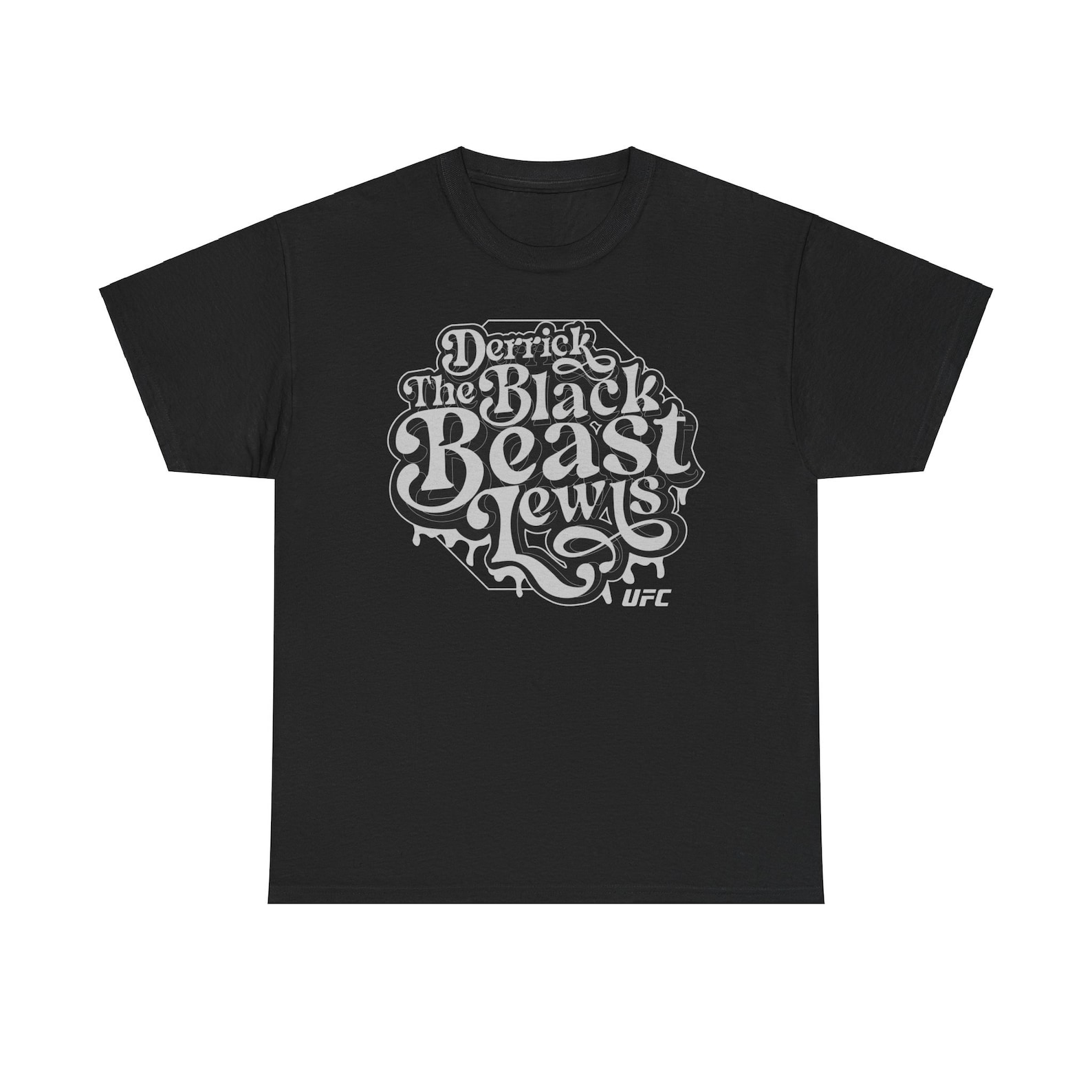 The Black Beast Derrick Lewis MMA Fighter Wear Graphic Unisex T-shirt ...