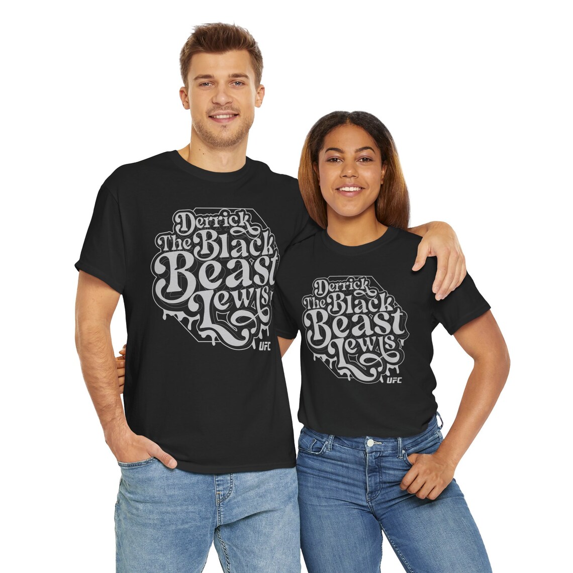 The Black Beast Derrick Lewis MMA Fighter Wear Graphic Unisex T-shirt ...
