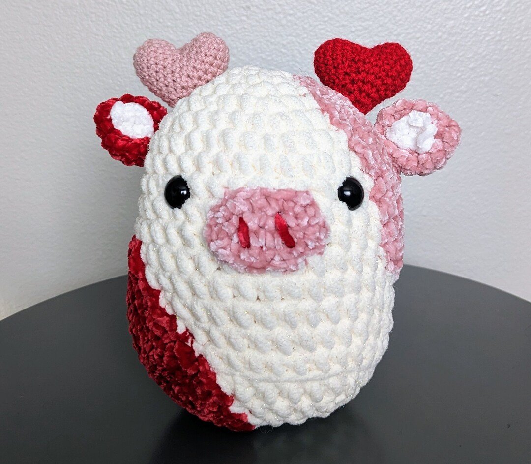 Candi the Velvet Valentine Cow Plush - Cute Squishmallow Style Cow ...