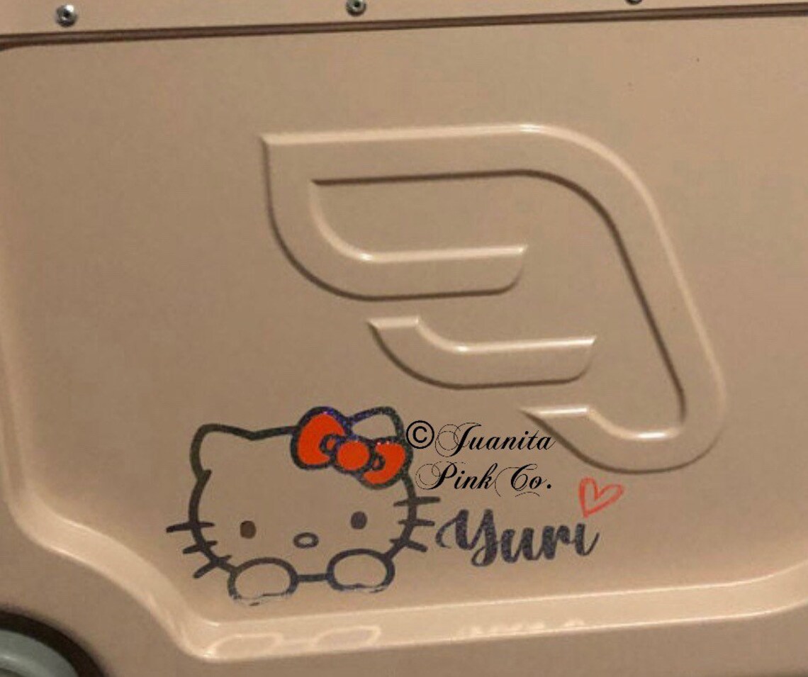 Hello Kitty Head Decal Hello Kitty Sticker hello decal | Etsy