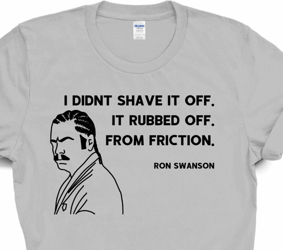 Camisa Con Bigote De Ron Swanson Camiseta De Mona Ron Swanson,