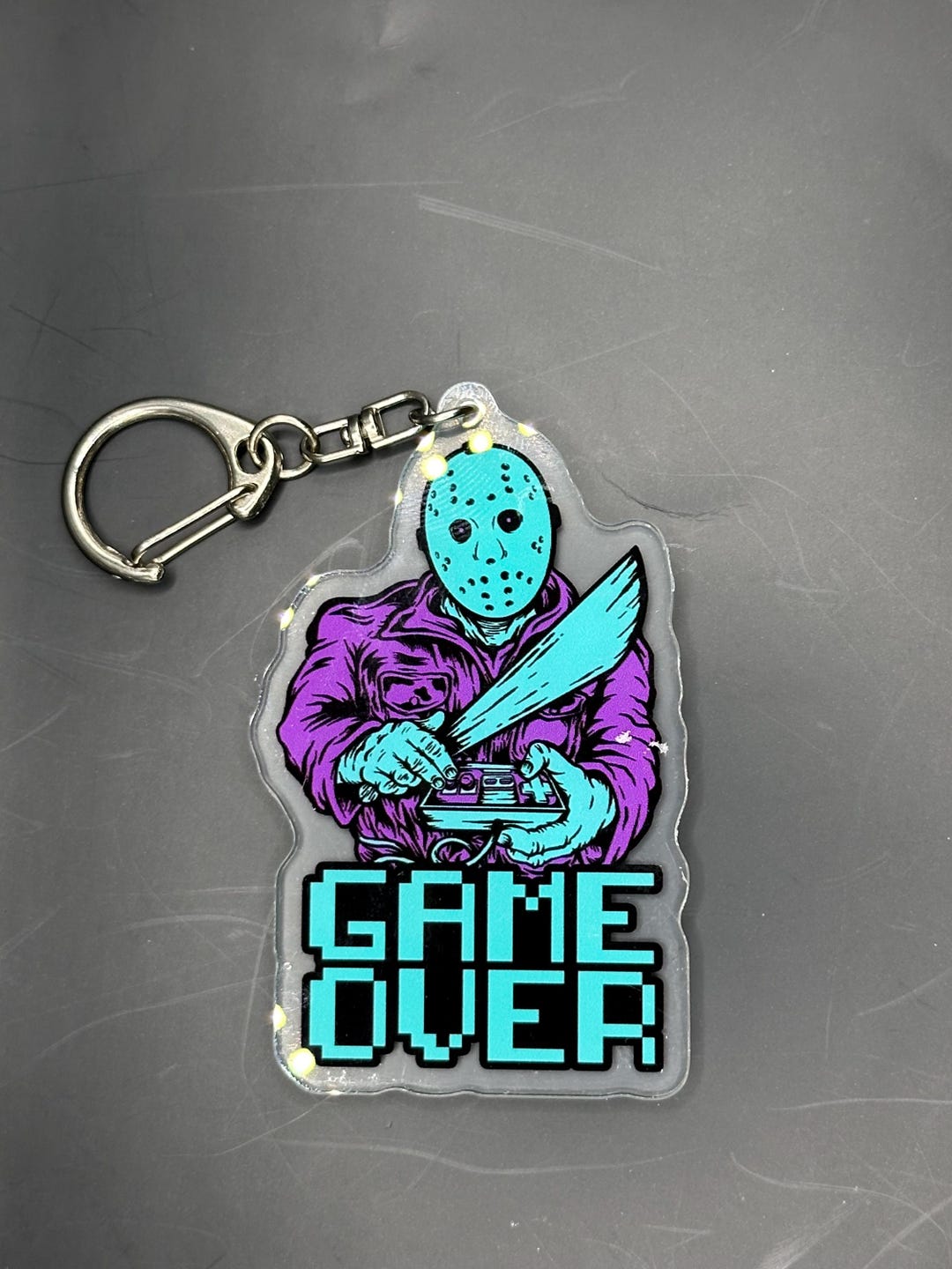 Jason “game Over” Keychain - Etsy