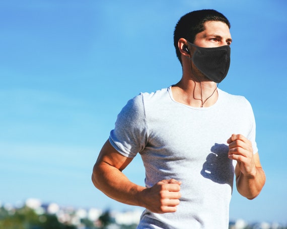 Running Cooling Mesh Face Mask Athletic Gym Yoga Wear | Etsy