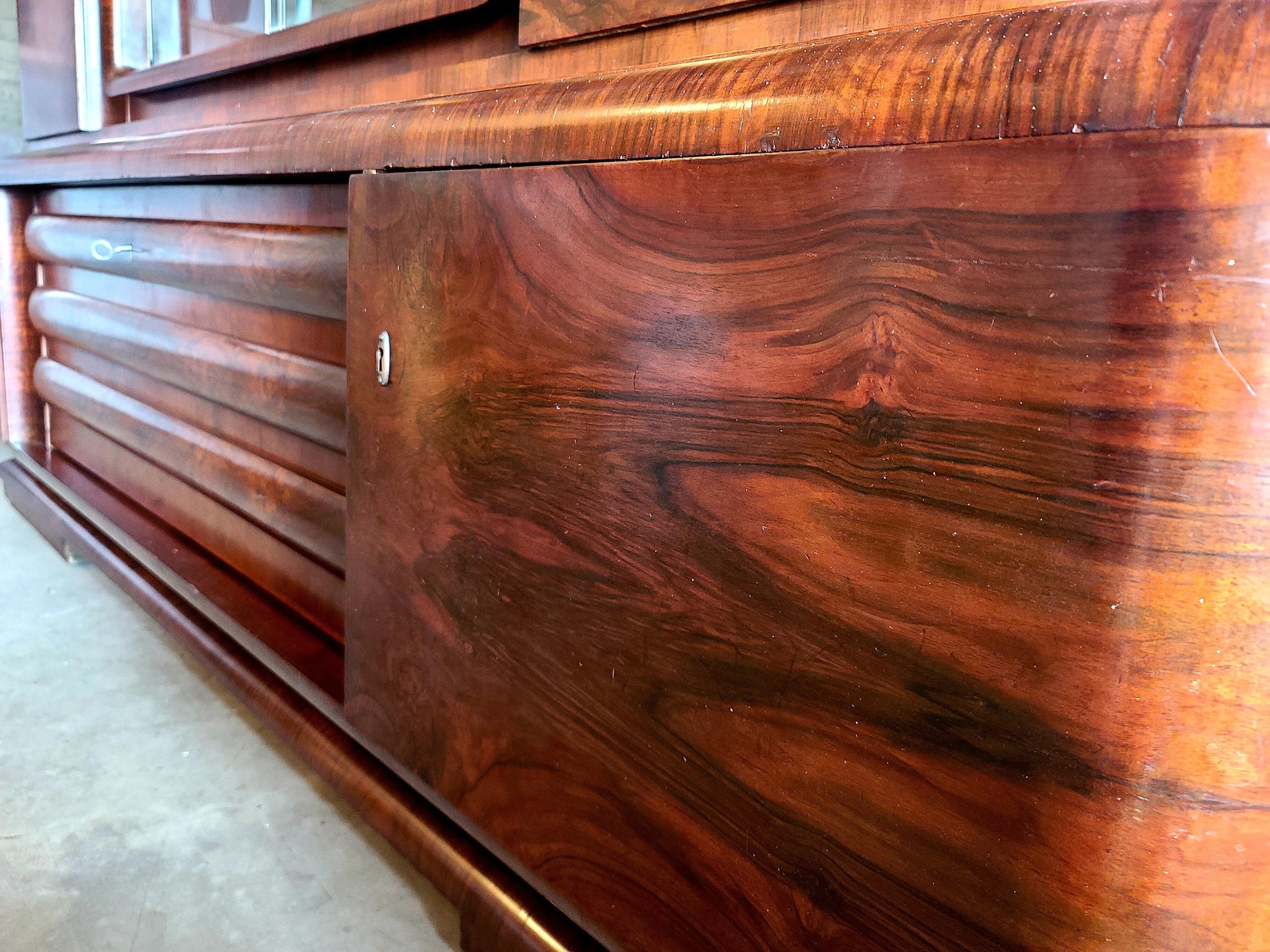 Art Deco Waterfall Buffet Wall Unit China Cabinet 1920s - Etsy